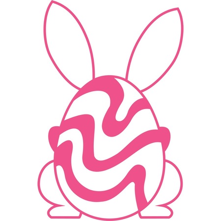 Sticker decorativ, Ou de Paste, Roz, 85 cm, 7235ST - eMAG.ro