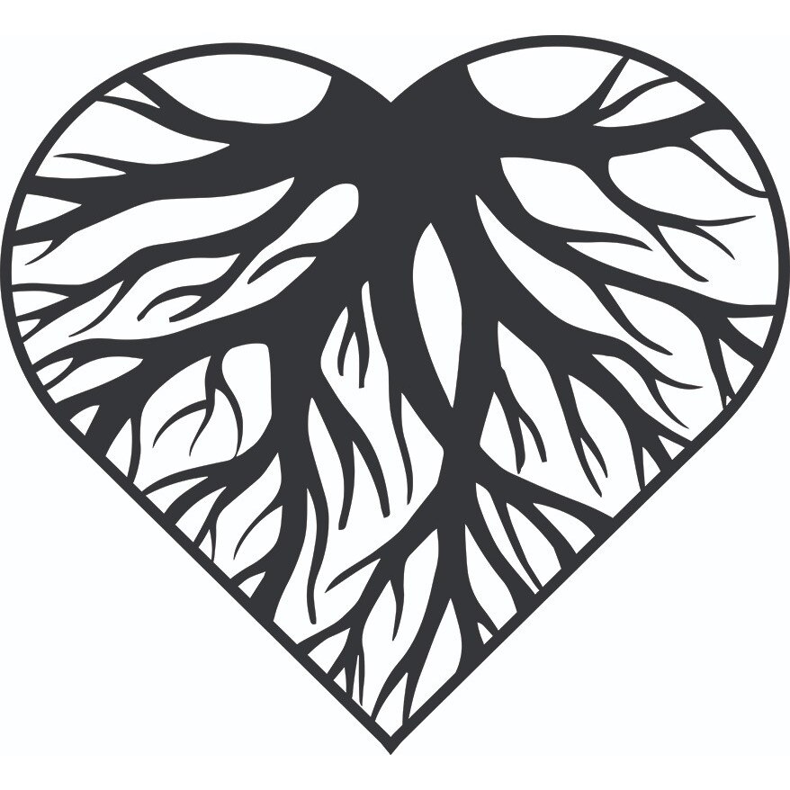 Sticker decorativ, Inima, Negru, 65 cm, 7243ST - eMAG.ro