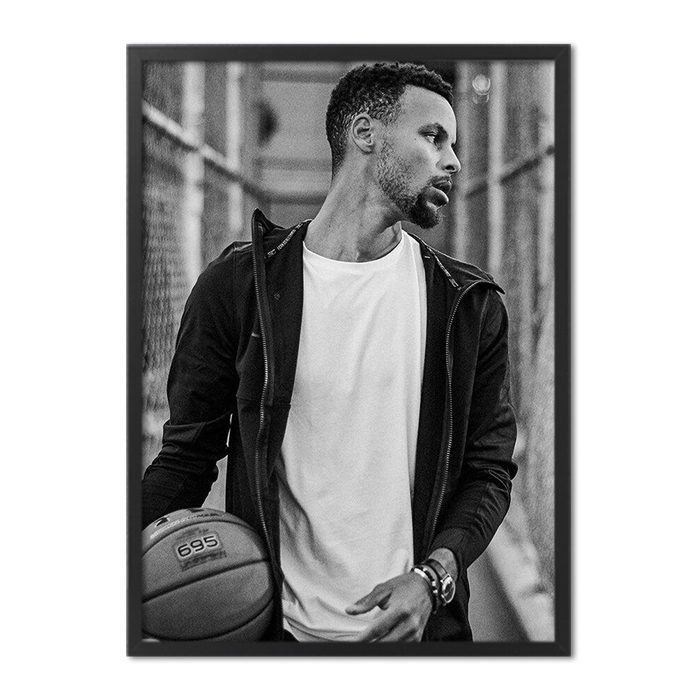 Poster cu rama - Stephen Curry Alone 21x30 Lemn negru - eMAG.ro