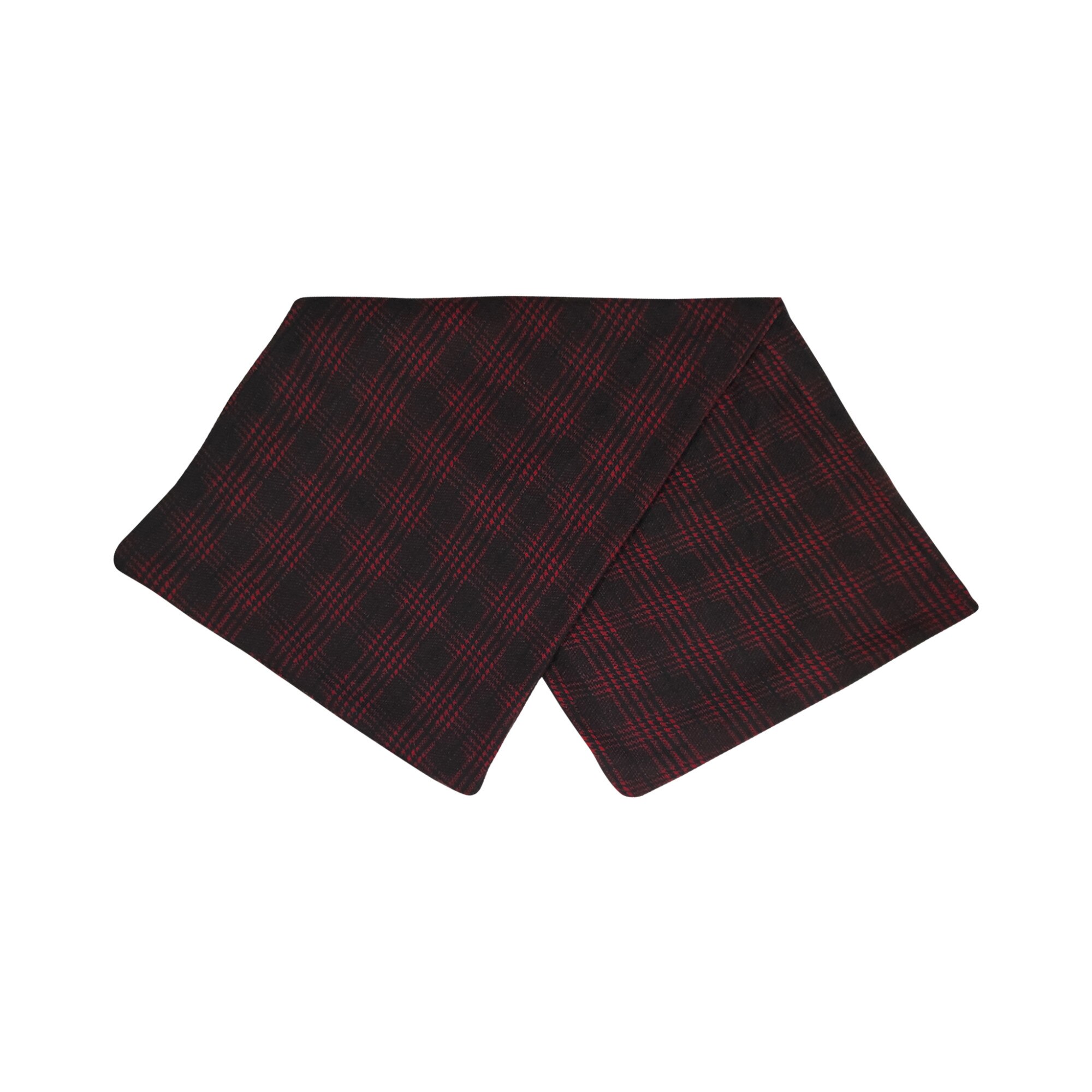 Fular circular, A&K, Acril, 30 x 65 cm, Negru/Rosu - eMAG.ro