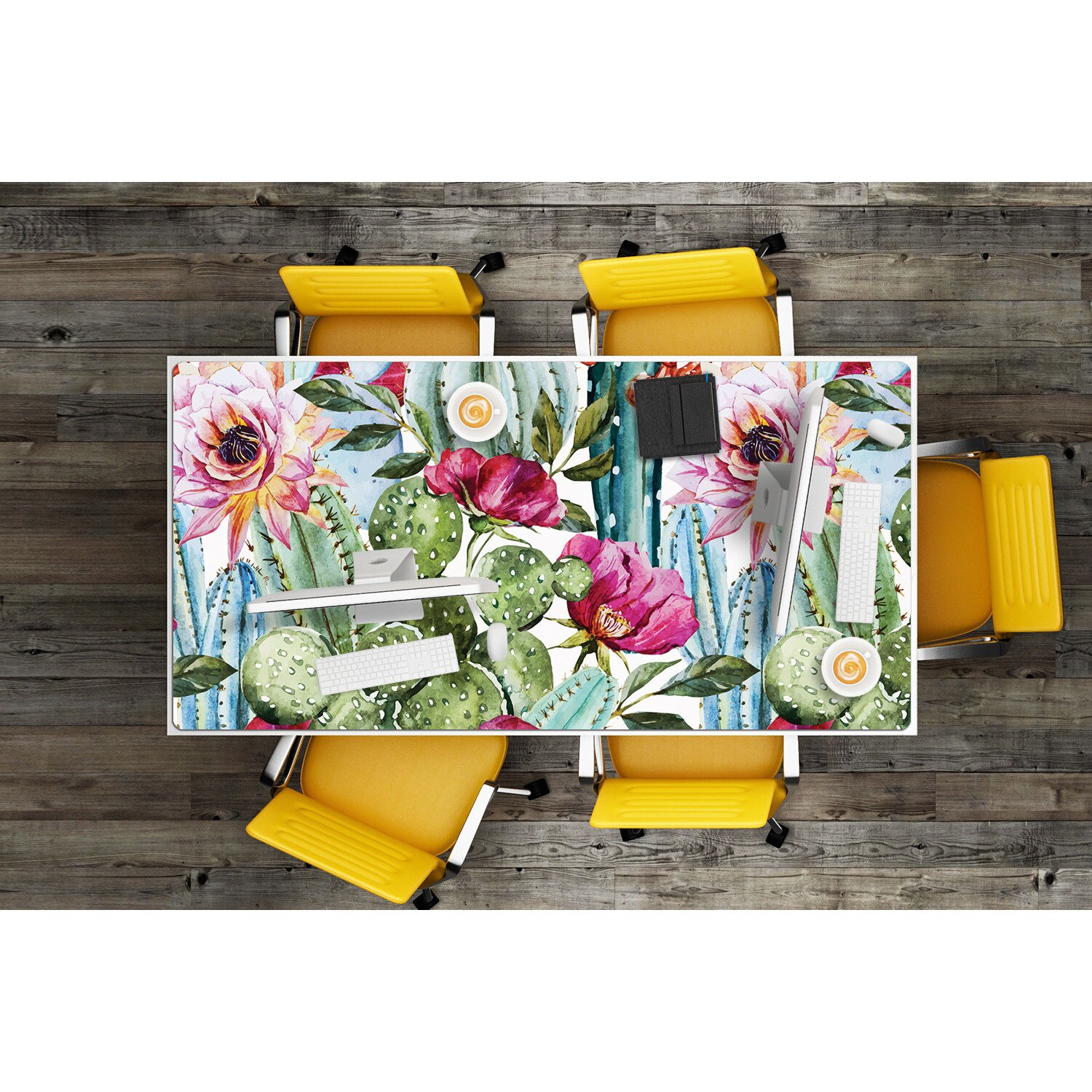 Mapa birou, din PVC, pentru protectie birou, Gradina Tropicala ...