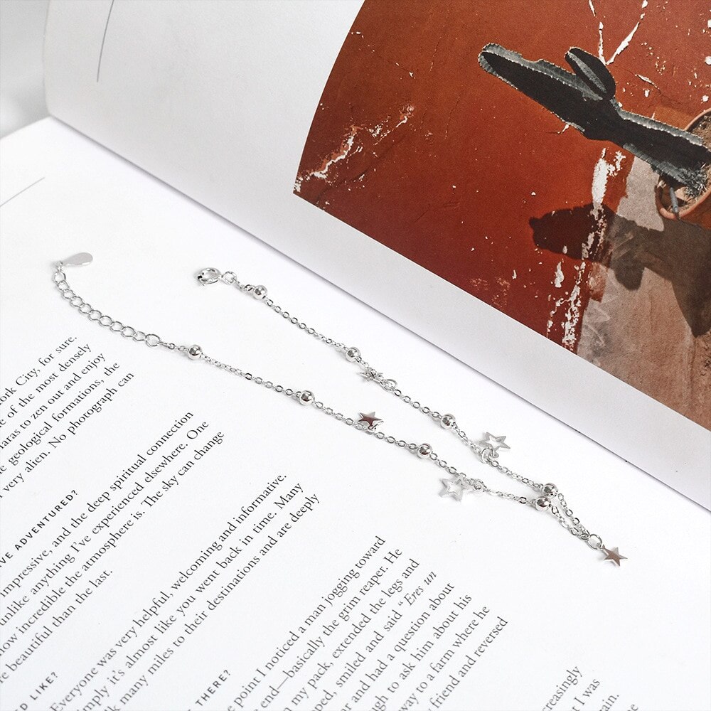 Bratara picior, Argint, 22+3cm, Argintiu - eMAG.ro