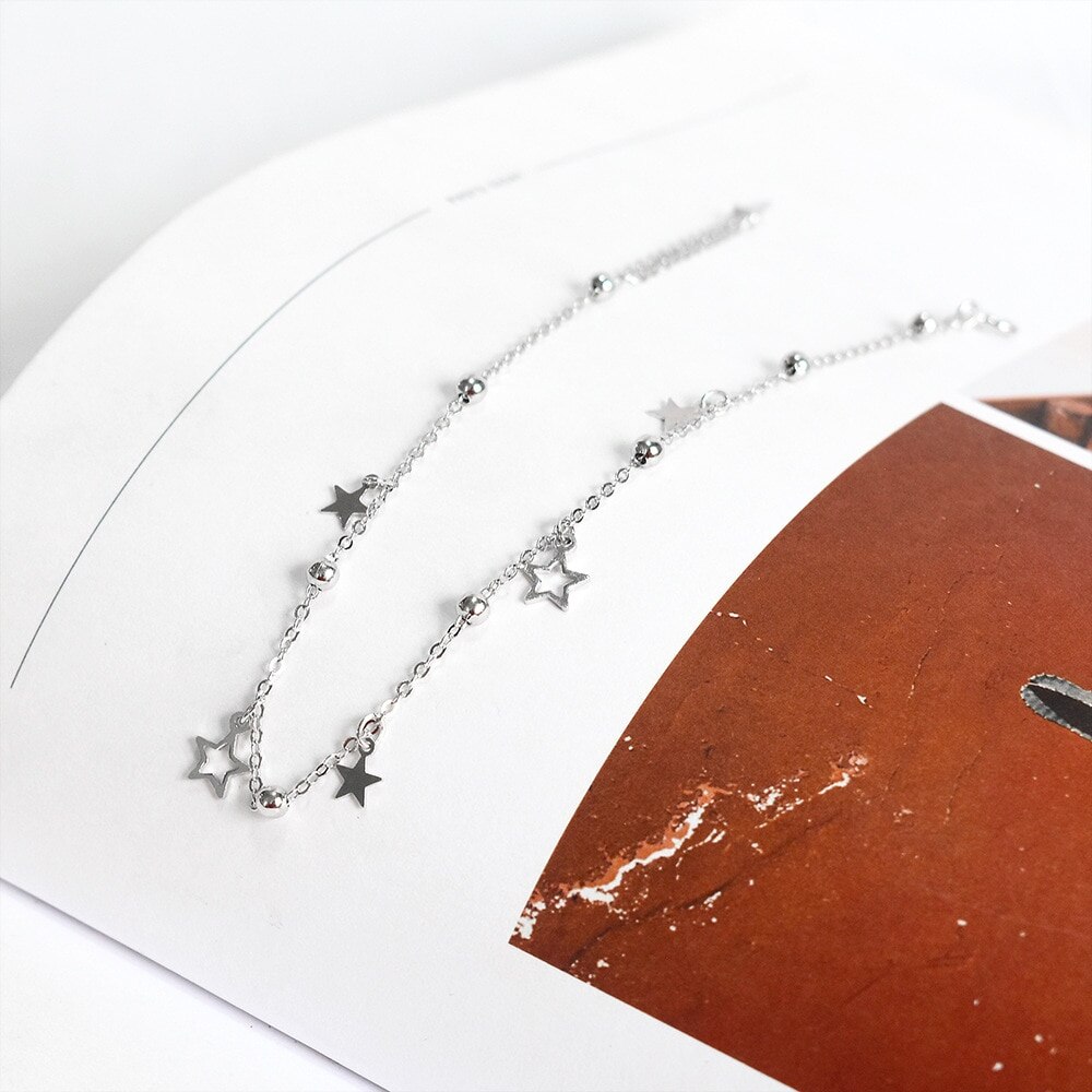 Bratara picior, Argint, 22+3cm, Argintiu - eMAG.ro