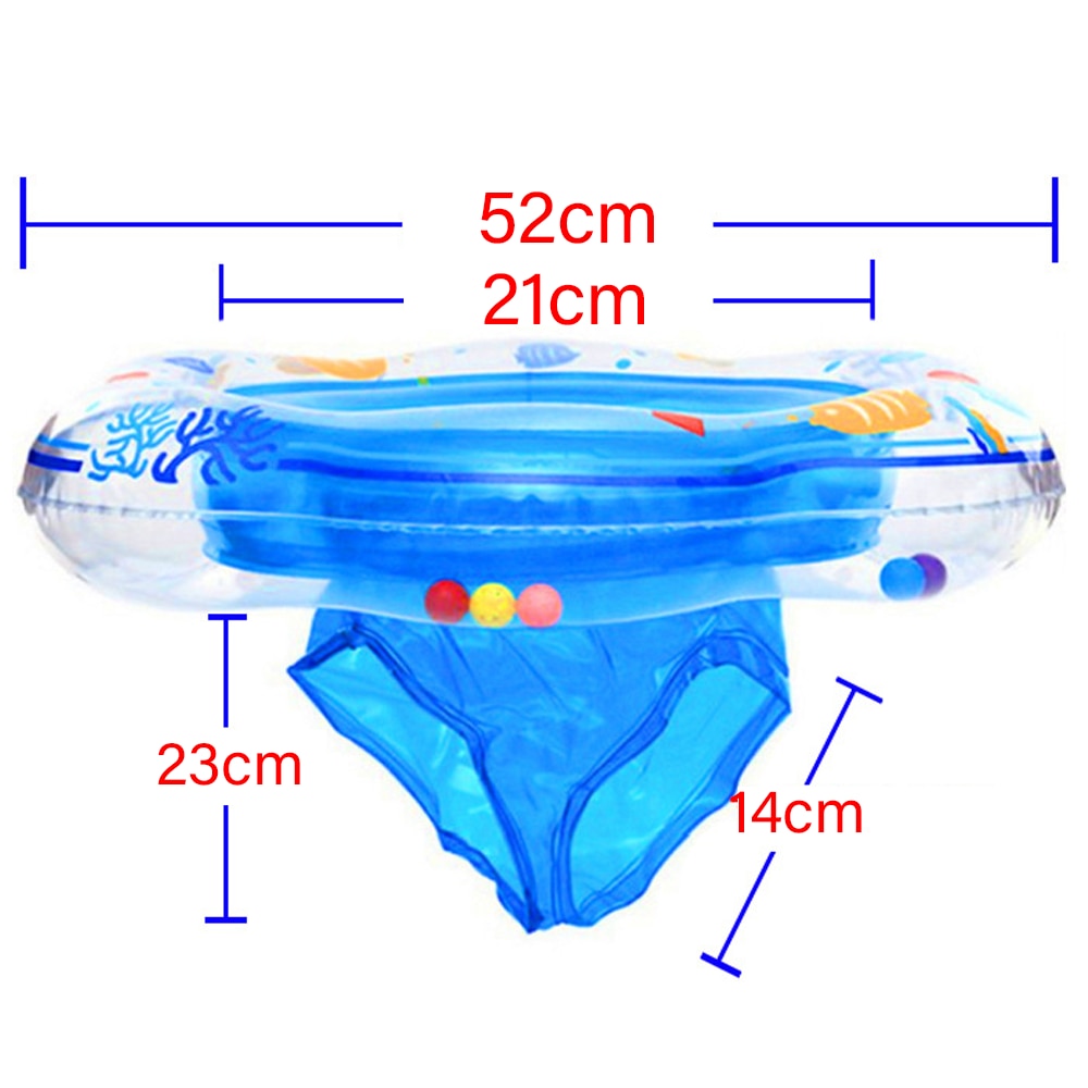 Colac de inot pentru bebelusi, PVC, 6-36 de luni, Albastru - eMAG.ro