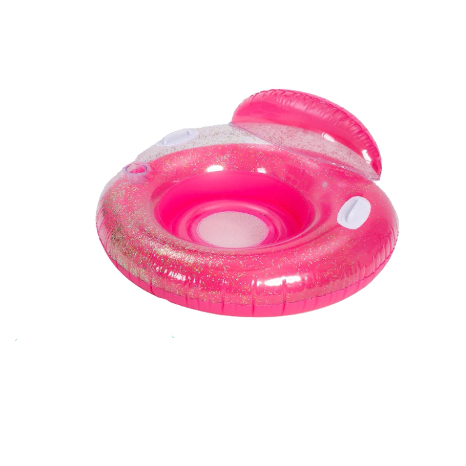 Scaun gonflabil, Roz/Transparent - eMAG.ro