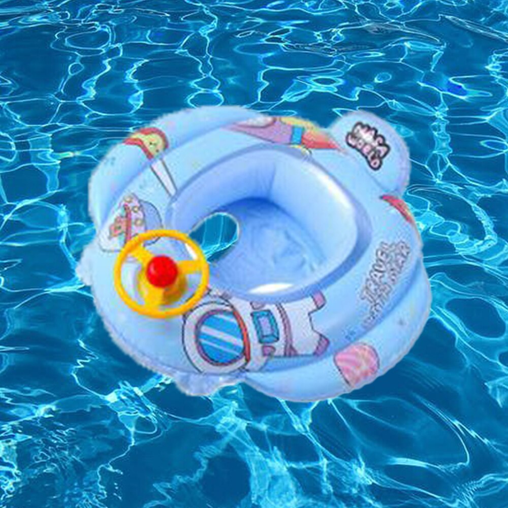 Colac piscina de inot gonflabil pentru bebelusi, Volan cu claxon ...