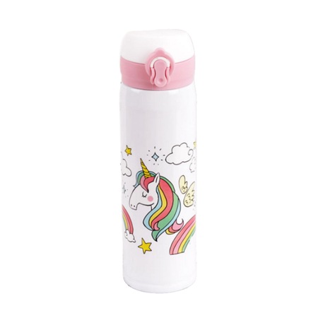Sticla de apa pentru copii, Inox, 500 ml, Multicolor - eMAG.ro