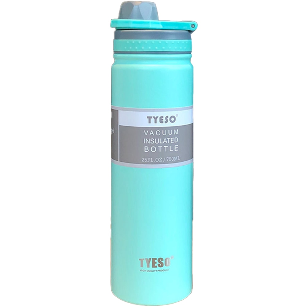 Termos Skinny Shaker, Tyeso, Inox, 530 ml, Verde - eMAG.ro
