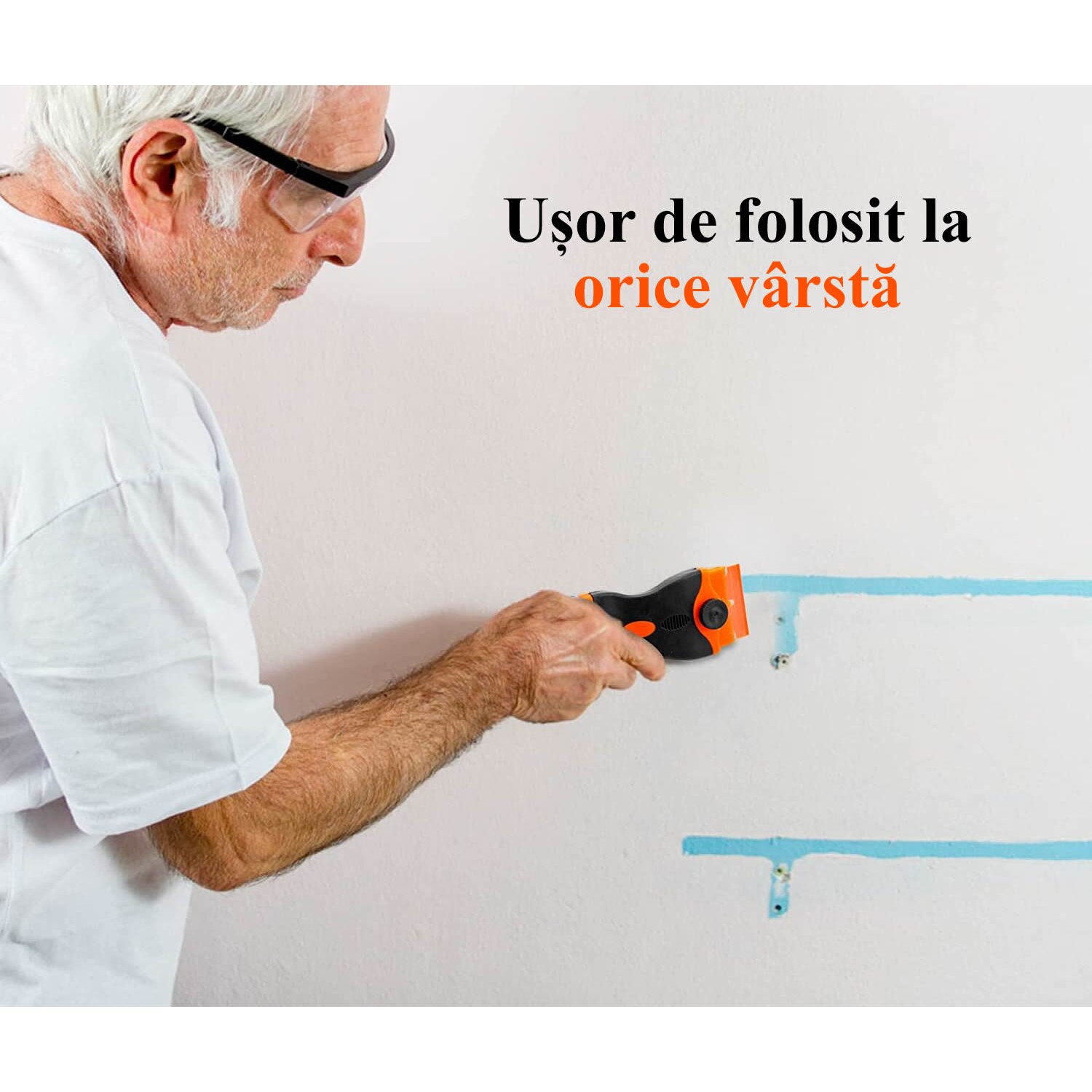 Racleta pentru Plita sau Cuptor cu 40 de Lame de Rezerva, Plastic si ...