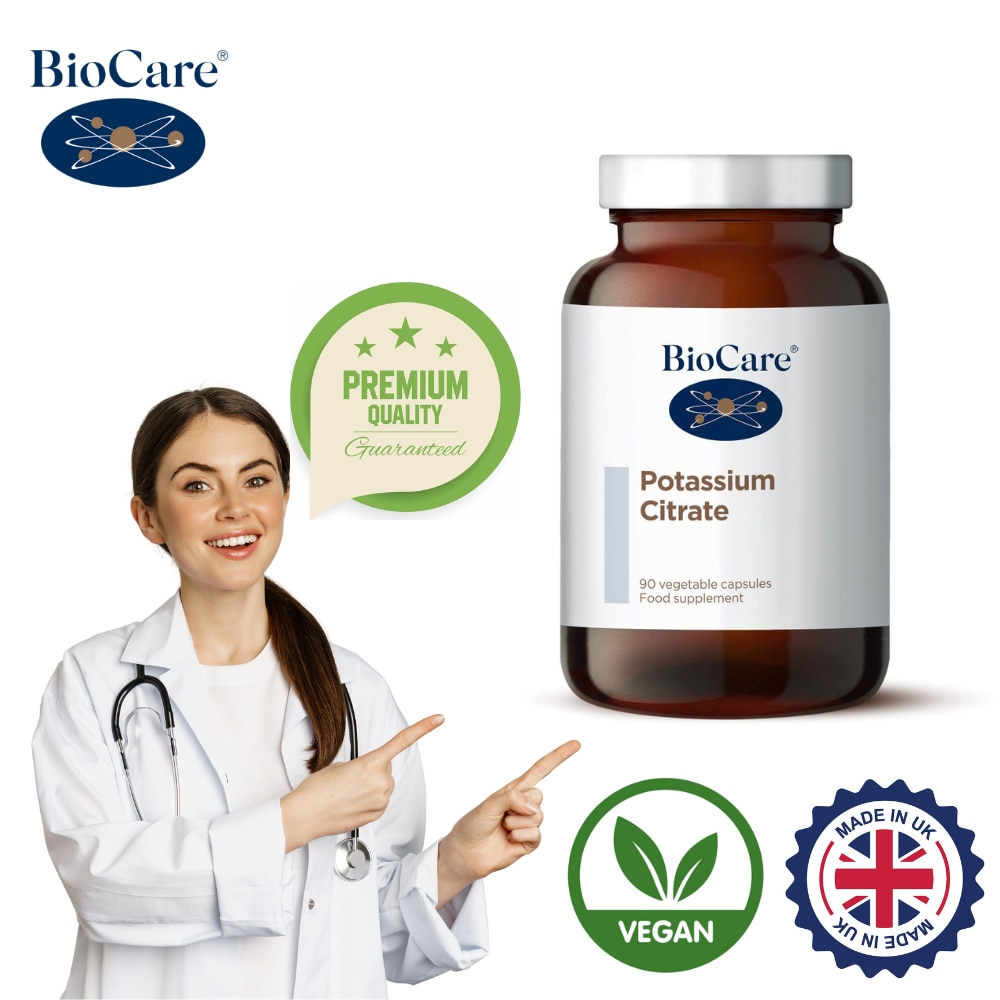Supliment Alimentar, Citrat de Potasiu 90 capsule, BioCare UK - eMAG.ro