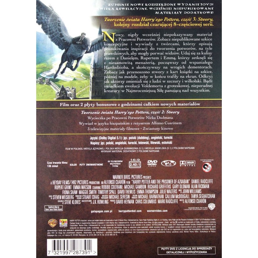 Harry Potter si prizonierul din Azkaban [3DVD] - eMAG.ro