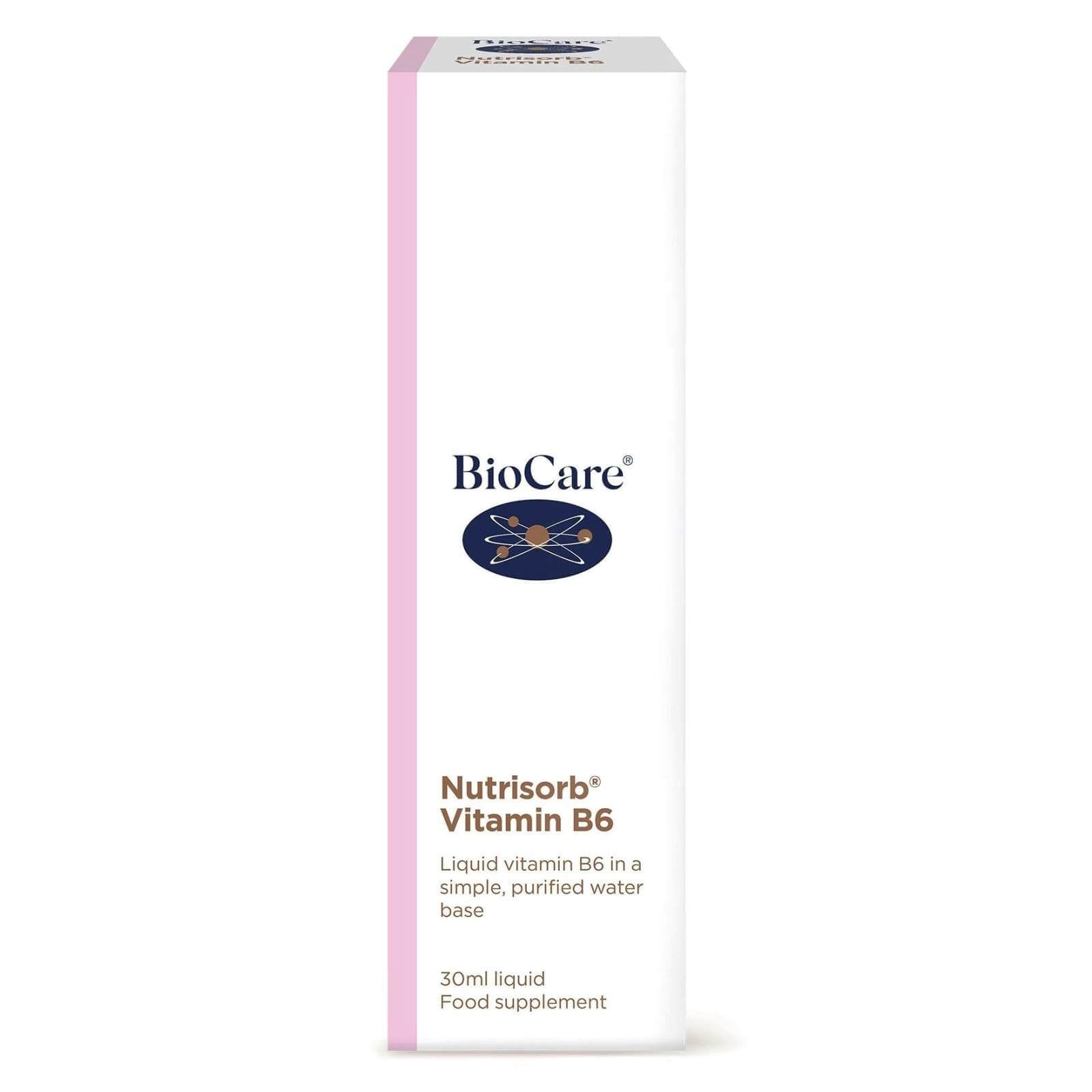 Supliment Alimentar, Vitamina B6 Lichida 30 ml, Nutrisorb, BioCare UK ...