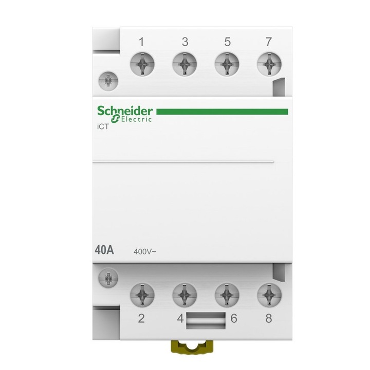 Contactor tetrapolar, 40A, ICT, 4NO, 220V, 50HZ, A9C20844 Schneider ...