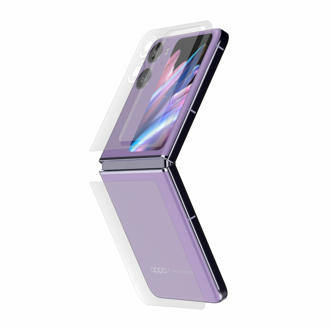 Folie Alien Surface, pentru Oppo Find N2 Flip, protectie ecran, spate ...