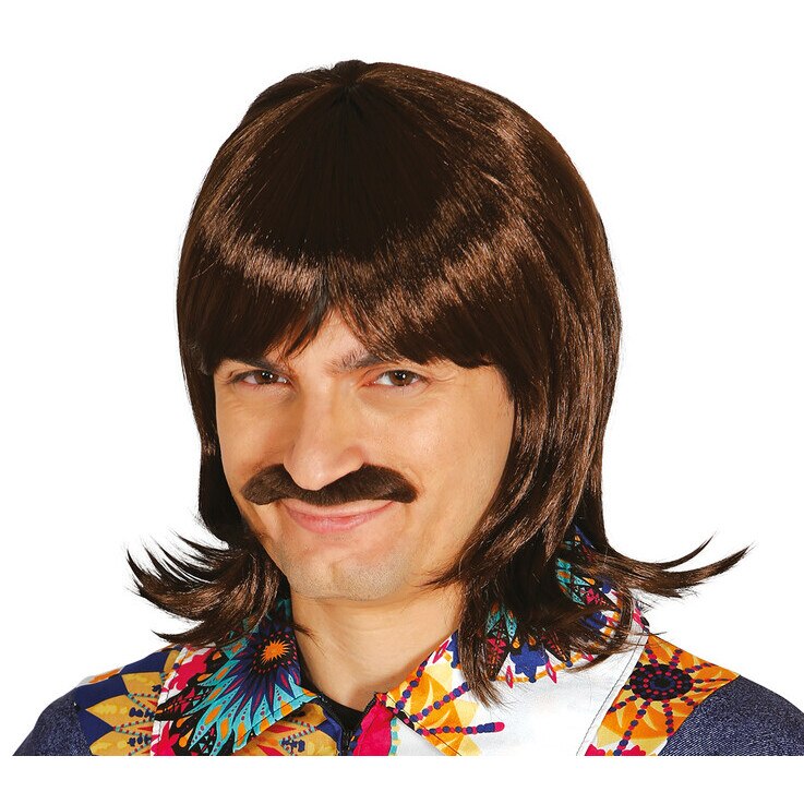 Peruca barbateasca cu mustata maro - eMAG.ro