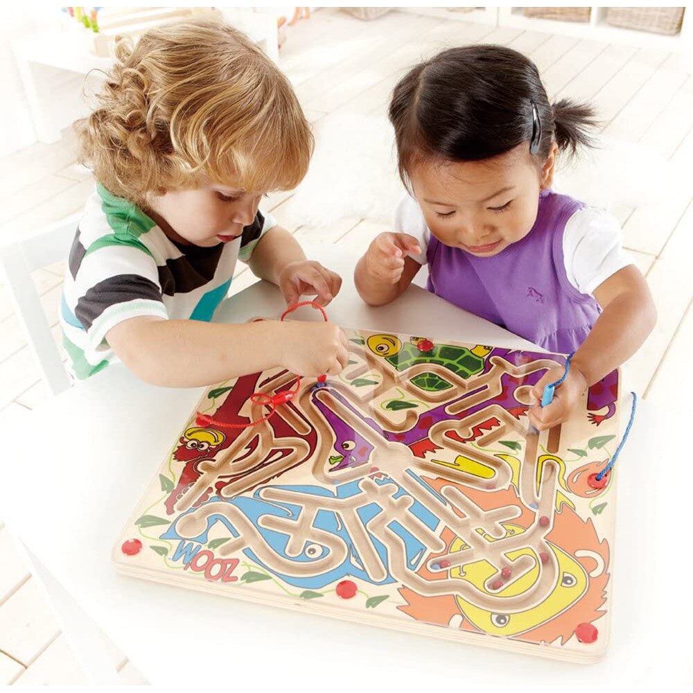 Set de joaca Hape, Labirint magnetic - Zoo'm, distractie la bublu - eMAG.ro
