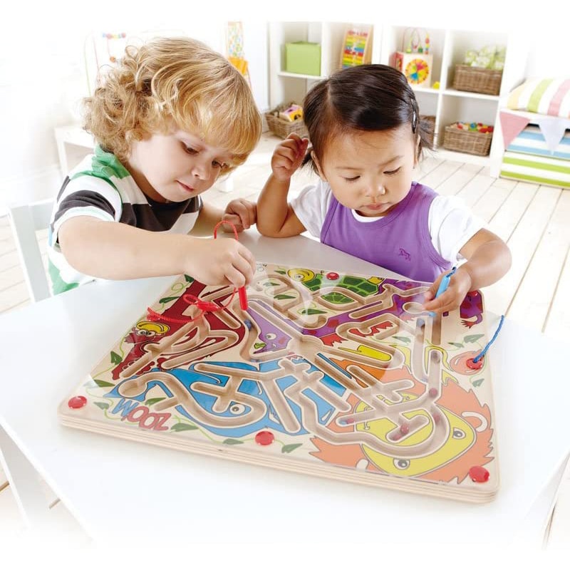 Set de joaca Hape, Labirint magnetic - Zoo'm, distractie la bublu - eMAG.ro
