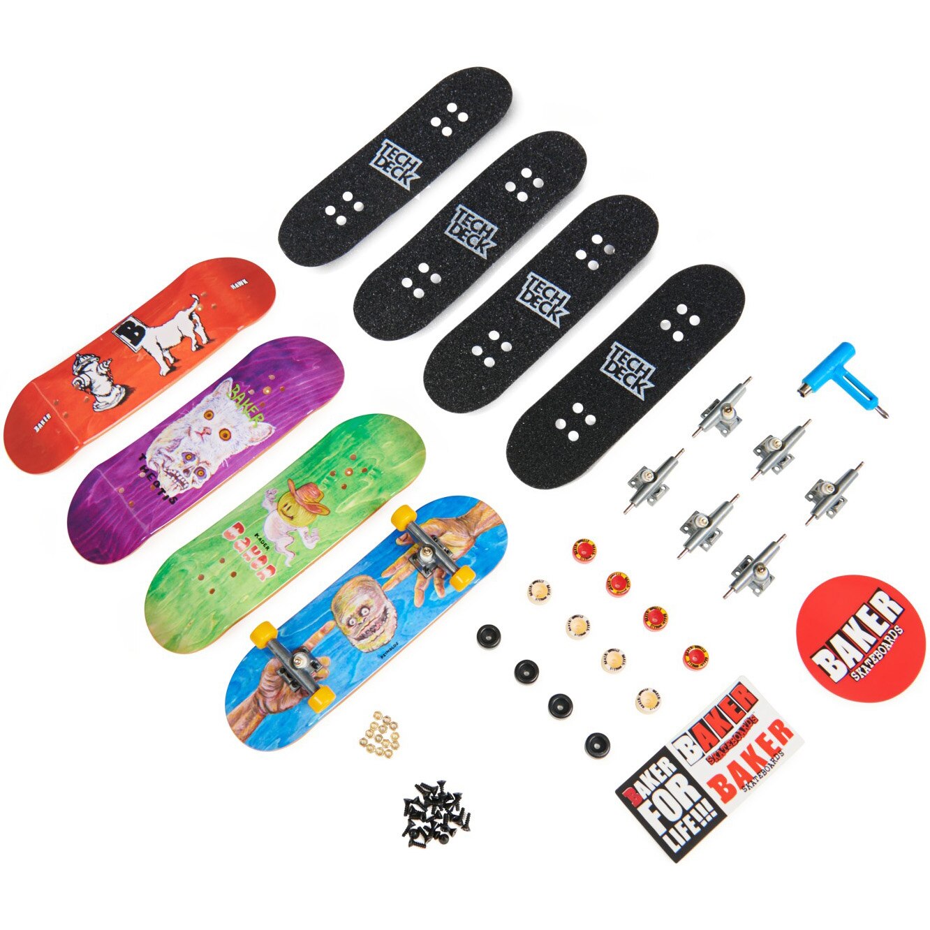 Комплект 4 части Tech Deck - Fingerboard Baker, 9,6 см - eMAG.bg