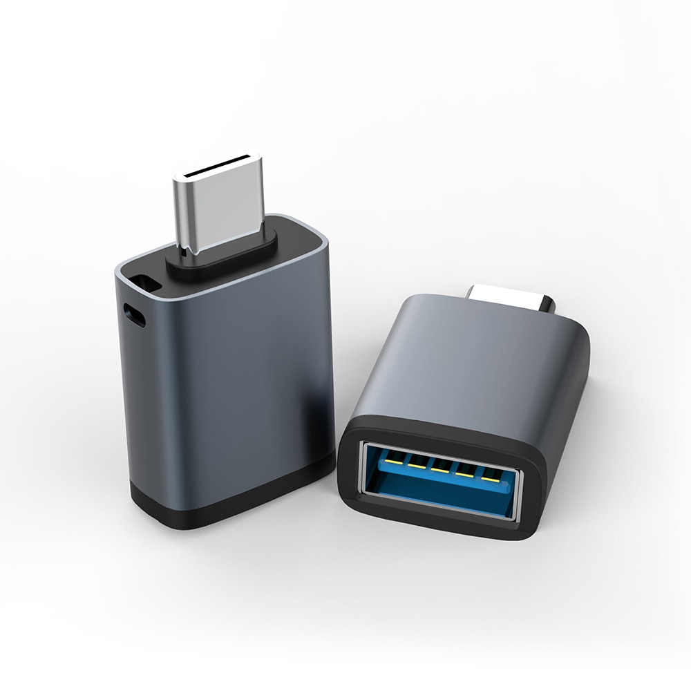 Adaptor OTG USB-C la USB 3.0 pentru Smartphone, Tableta sau Laptop, gri ...