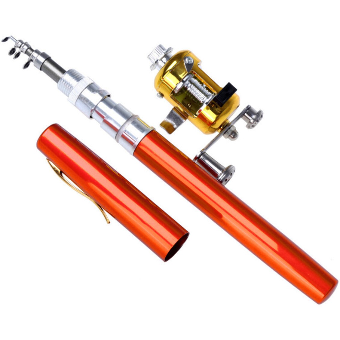 Kit lanseta stilou+mulineta Baracuda 01, orange - eMAG.ro