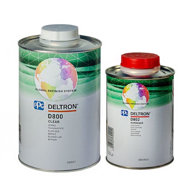 Set lac transparent cu intaritor, Deltron, D800, D802, 1L - eMAG.ro