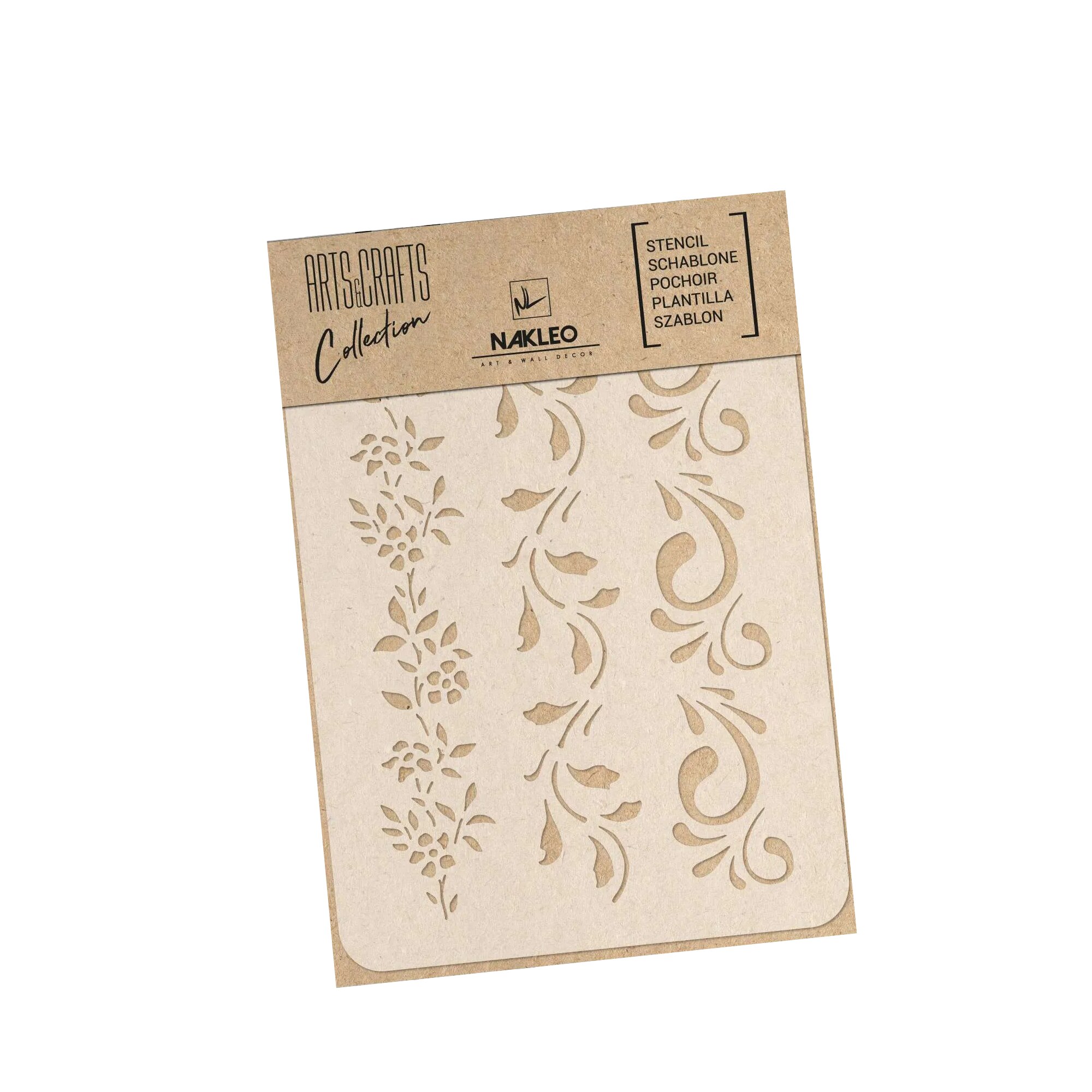 Sablon decorativ reutilizabil, Nakleo, Flori, A3, 30 x 42 cm - eMAG.ro