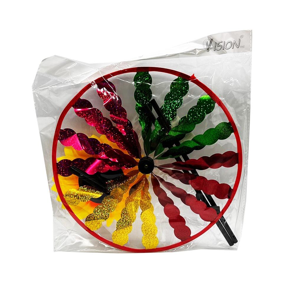 Morisca de vant rotunda, sclipitoare, cu Floarea Soarelui, 29 cm ...