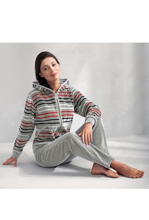 Trening dama lung, velur, gri, XL - eMAG.ro