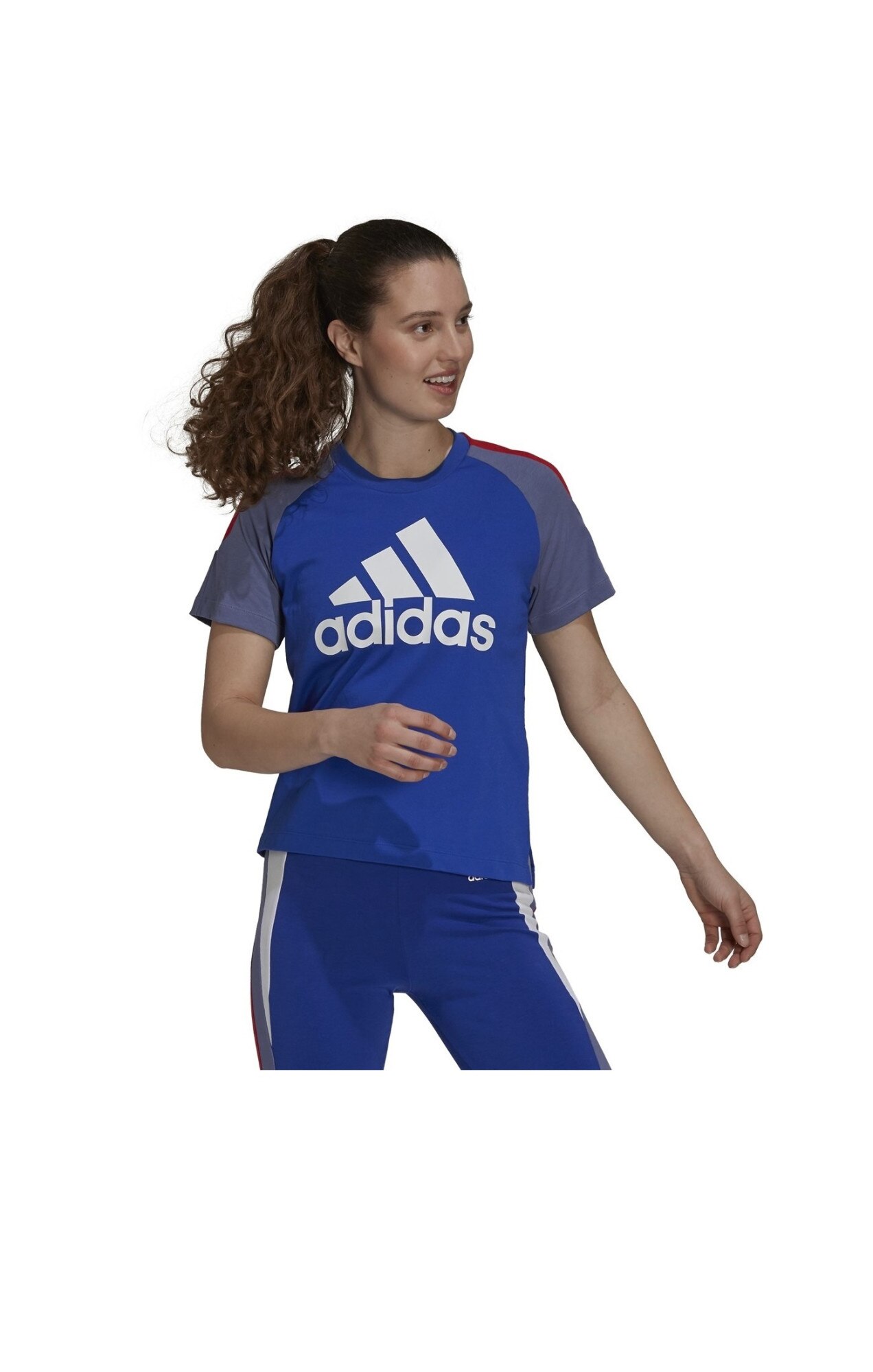 Дамска спортна тениска Adidas SCB Tee, Син, Размер M - eMAG.bg