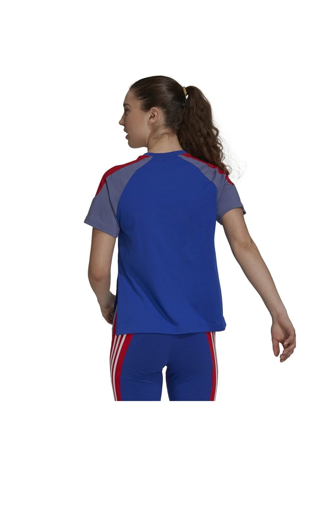 Дамска спортна тениска Adidas SCB Tee, Син, Размер M - eMAG.bg