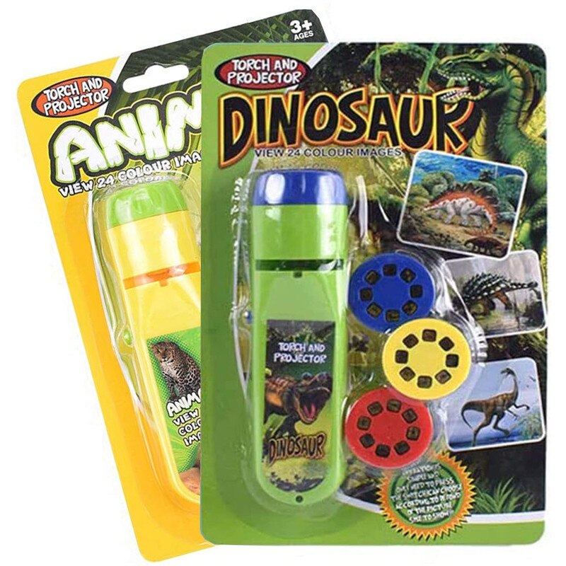 Set 2 Jucarie educativa pentru copii, lanterna cu proiector, cu ...