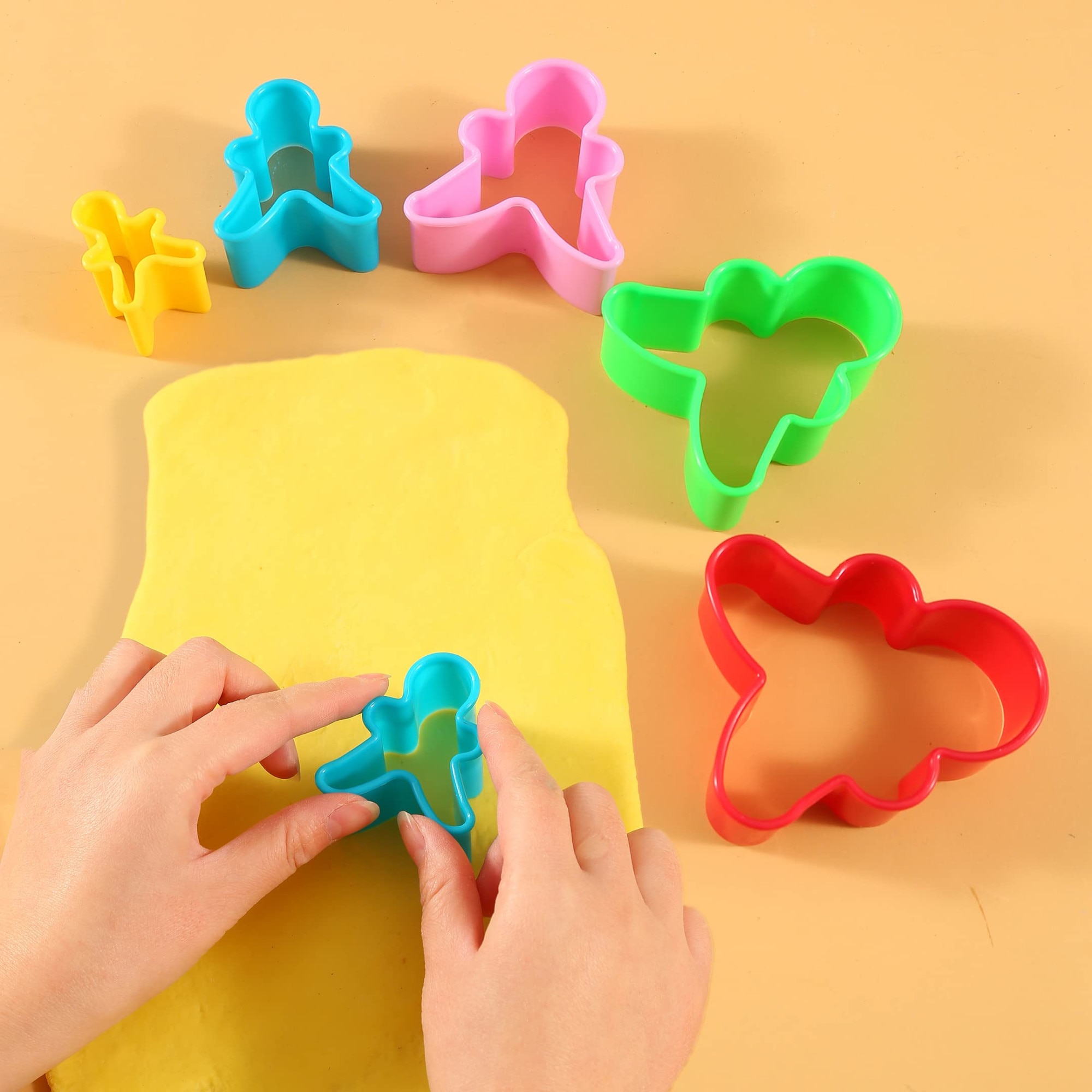 Forma pentru biscuiti, AmzBarley, 25 de bucati, Diverse forme, Plastic ...