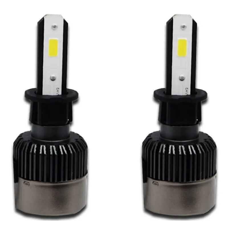 Set 2 becuri LED auto R6 H3 80W - 4000Lm - 6000k - eMAG.ro