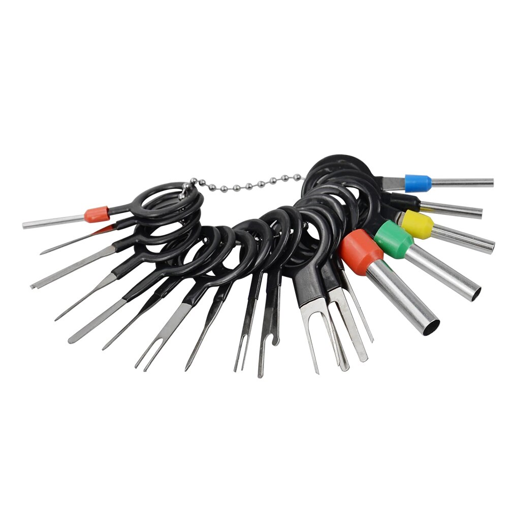 Set 18 Bucati Extractor De Pini Din Mufe Auto, Argintiu/Negru, Otel ...