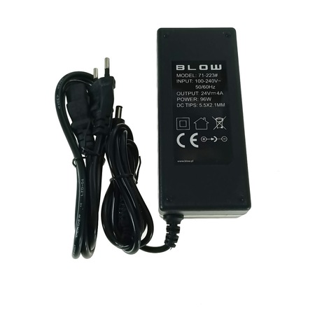 Alimentator de 24V-4A, 96W, cu mufa jack 2.1x5.5mm, cabluri alimentare ...