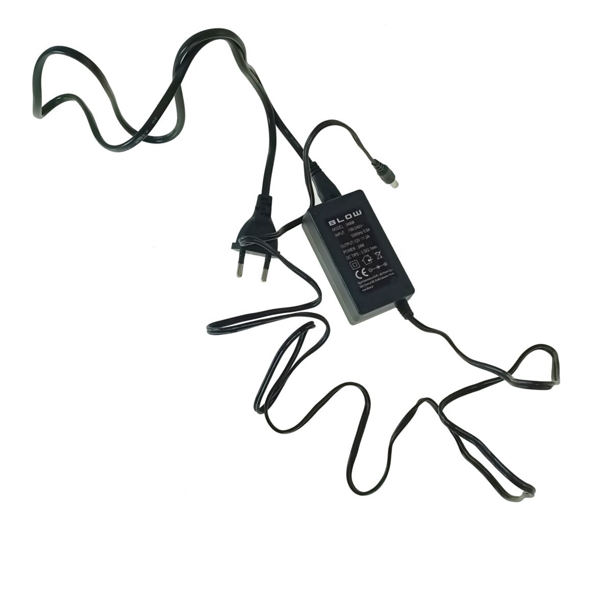 Alimentator de 12V-2A, 24W, cu mufa jack 2.1x5.5mm, cabluri alimentare ...