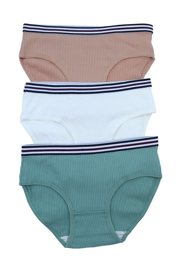 Set 3 perechi chiloti clasici, din bumbac, XWH-14, multicolor, M - eMAG.ro