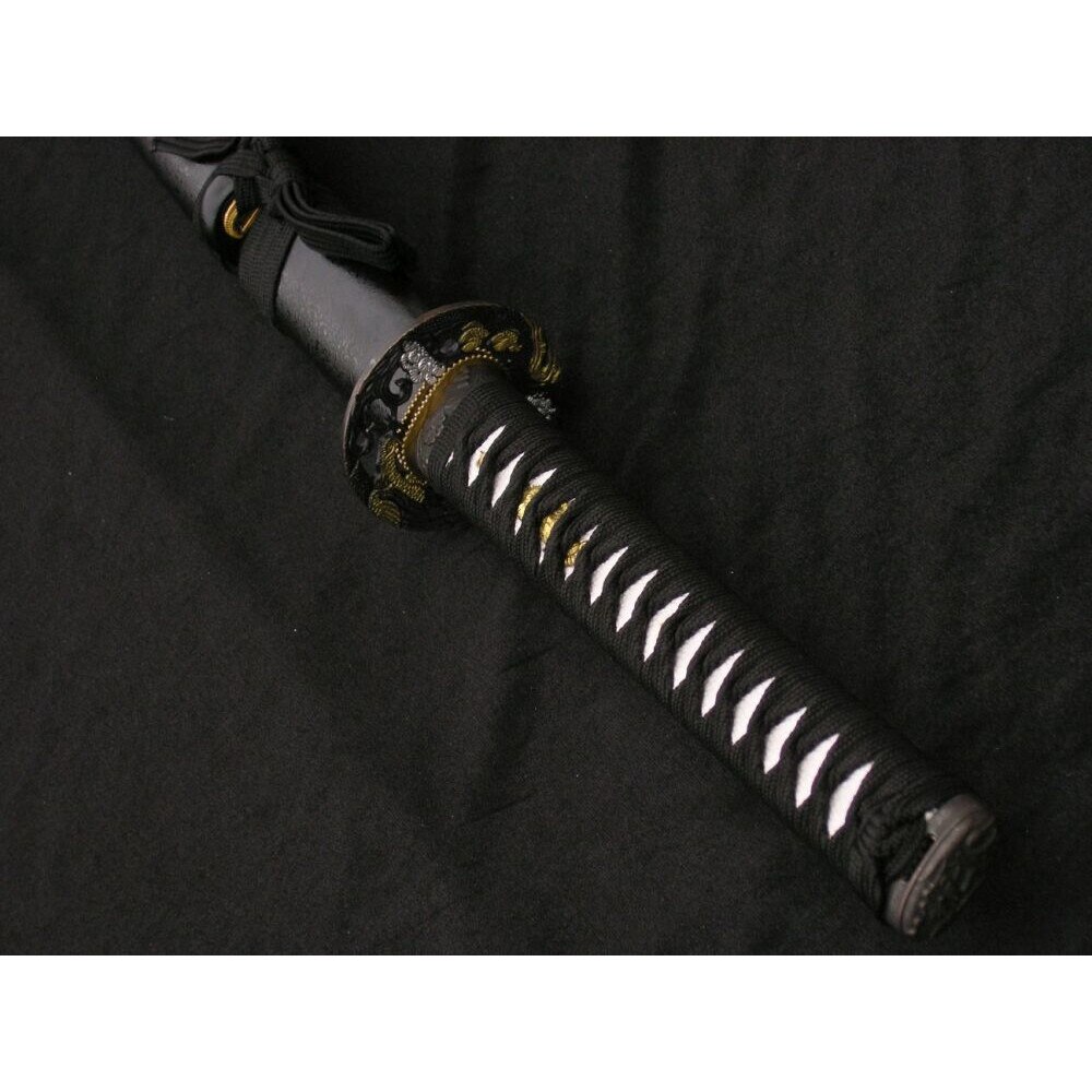 Sabie de Formare Profesionala Katana cu Teaca din Otel de Damasc, Lemn ...