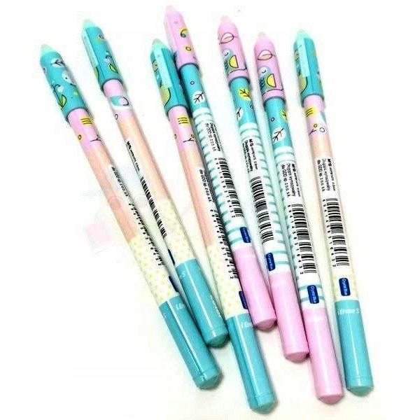 Set 12 pixuri Happy Color, 0,5 mm, Cerneala Albastra - eMAG.ro