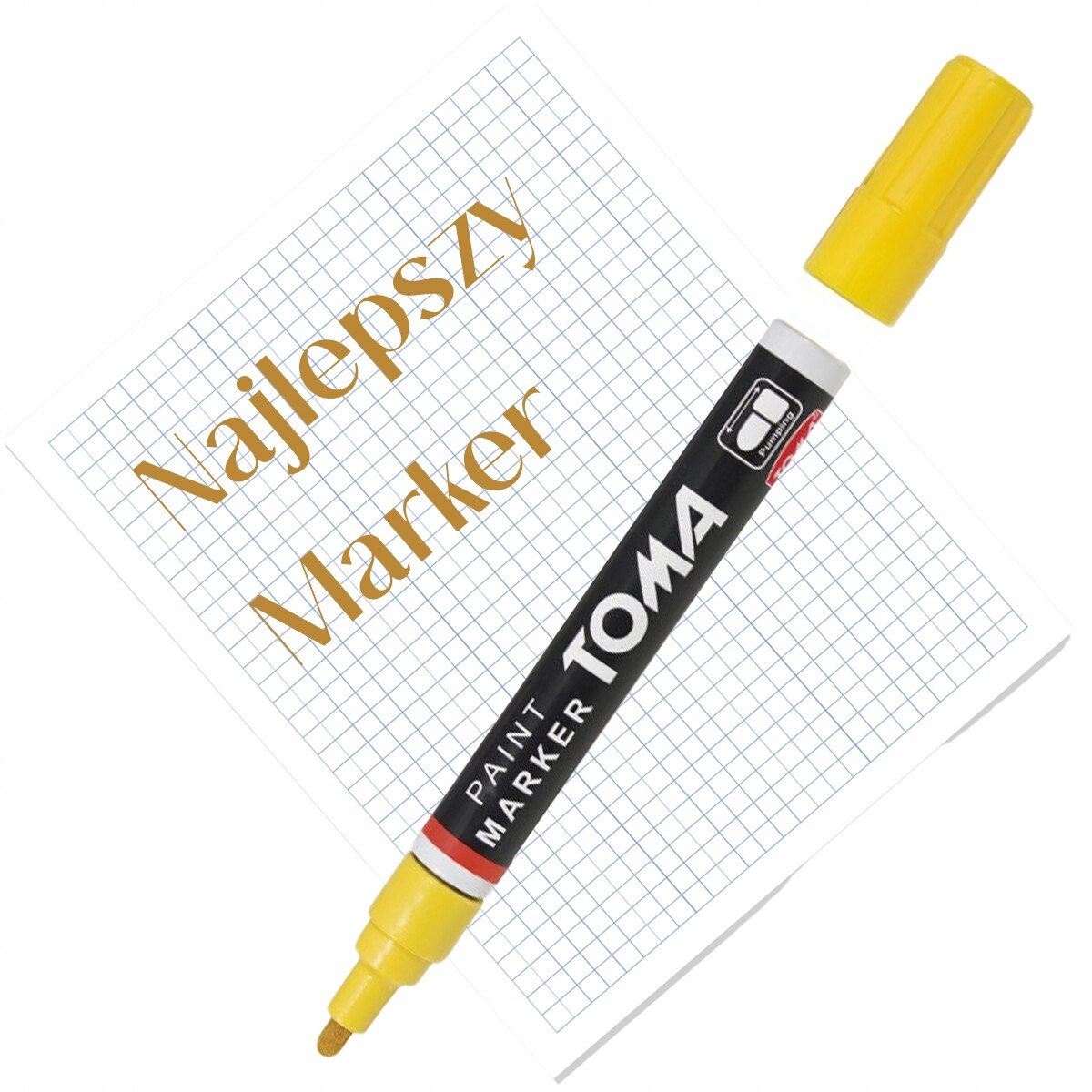 Marker Toma, 2.5 mm, Galben - eMAG.ro