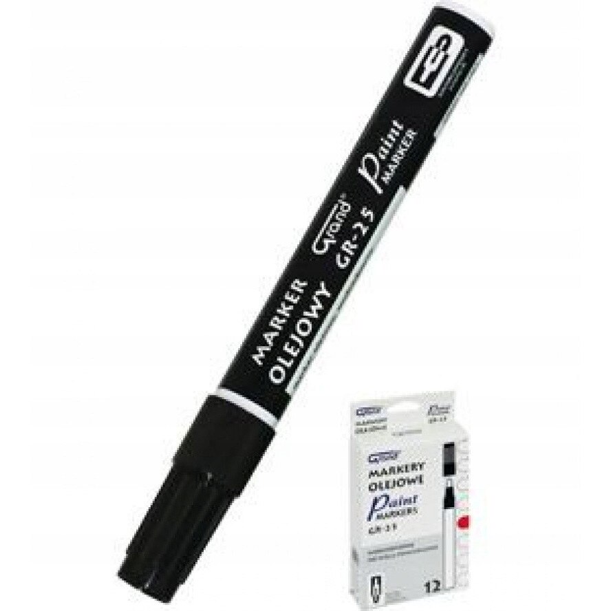 Marker permanent Grand, Negru - eMAG.ro