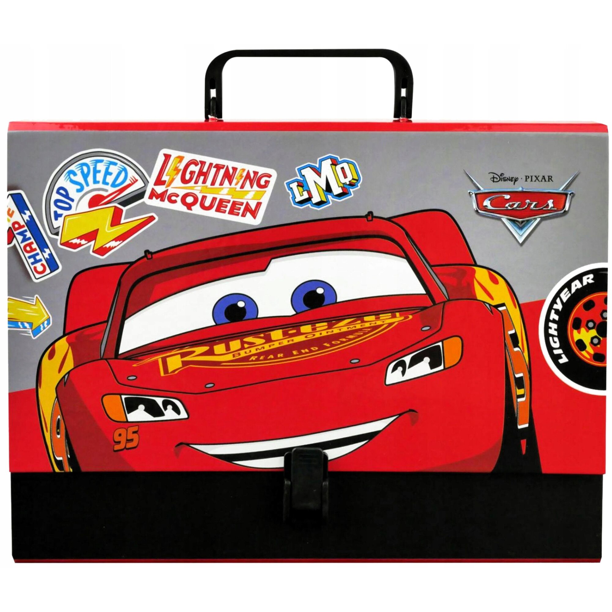 Servieta pentru copii Cars, Beniamin, A4, Rosu - eMAG.ro