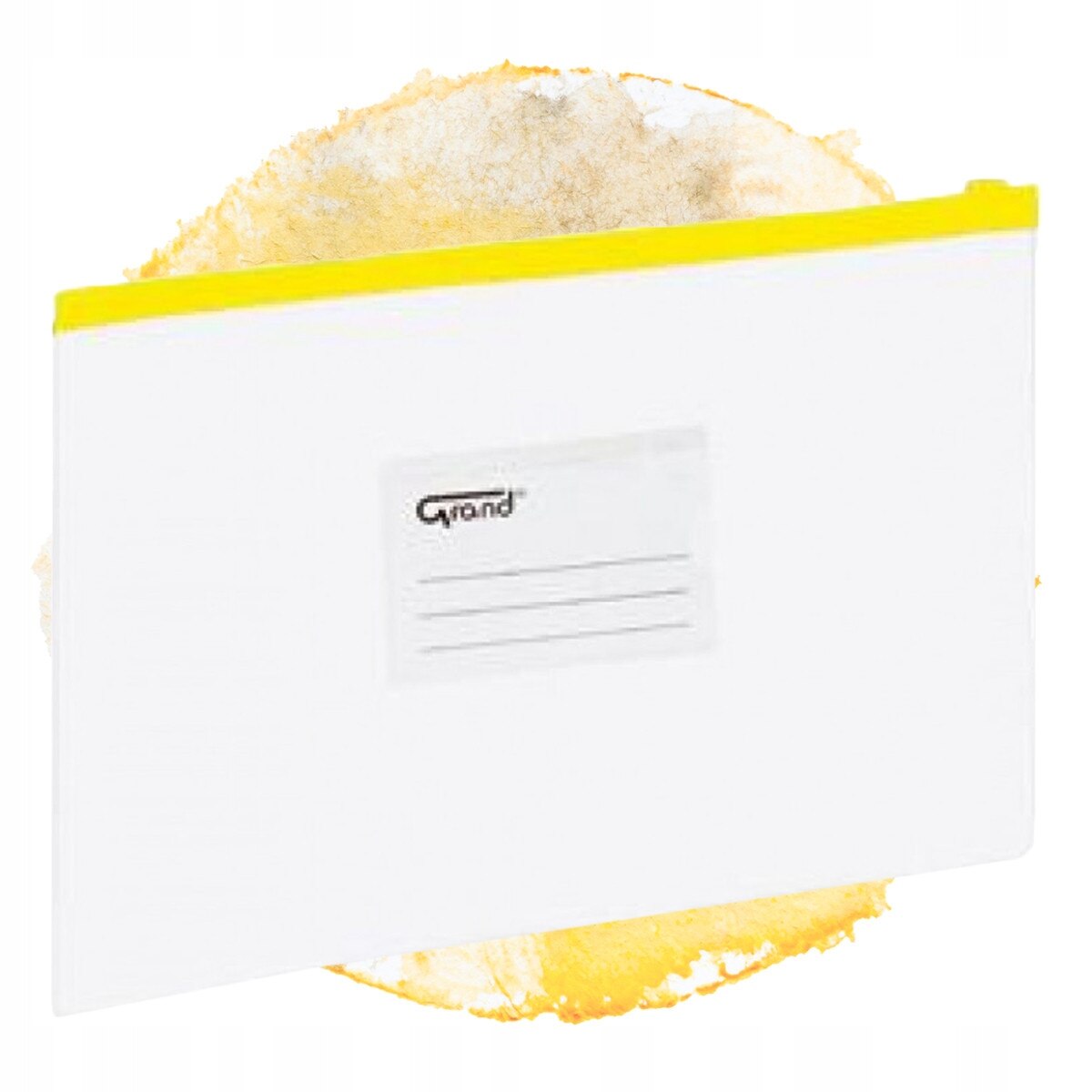Mapa documente Grand, A5, Polipropilena, Galben/Alb - eMAG.ro