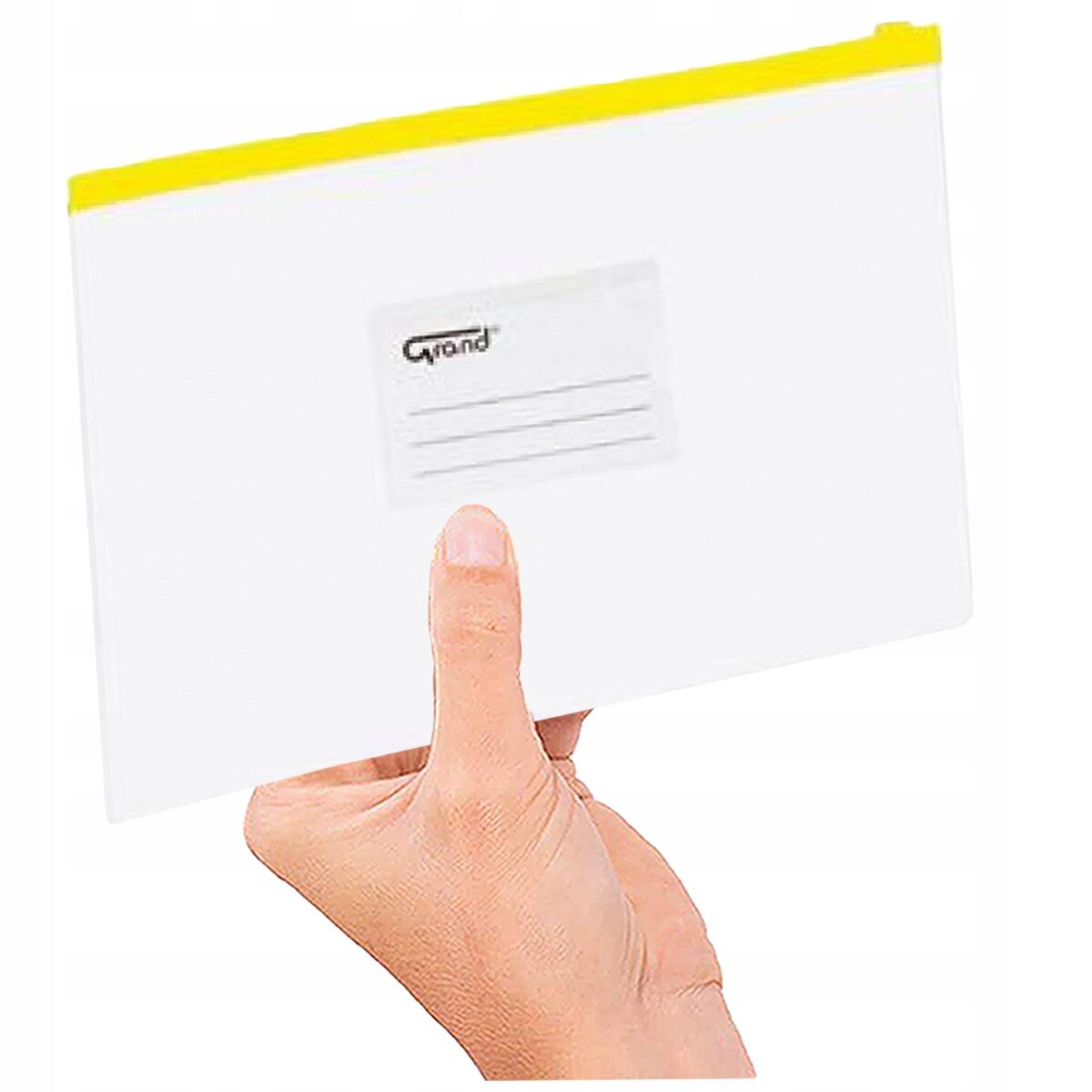 Mapa documente Grand, A5, Polipropilena, Galben/Alb - eMAG.ro