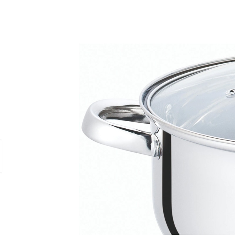 Set 2 x Set 12 piese, 6 Vase din Inox, Compatibile cu plita cu Inductie ...