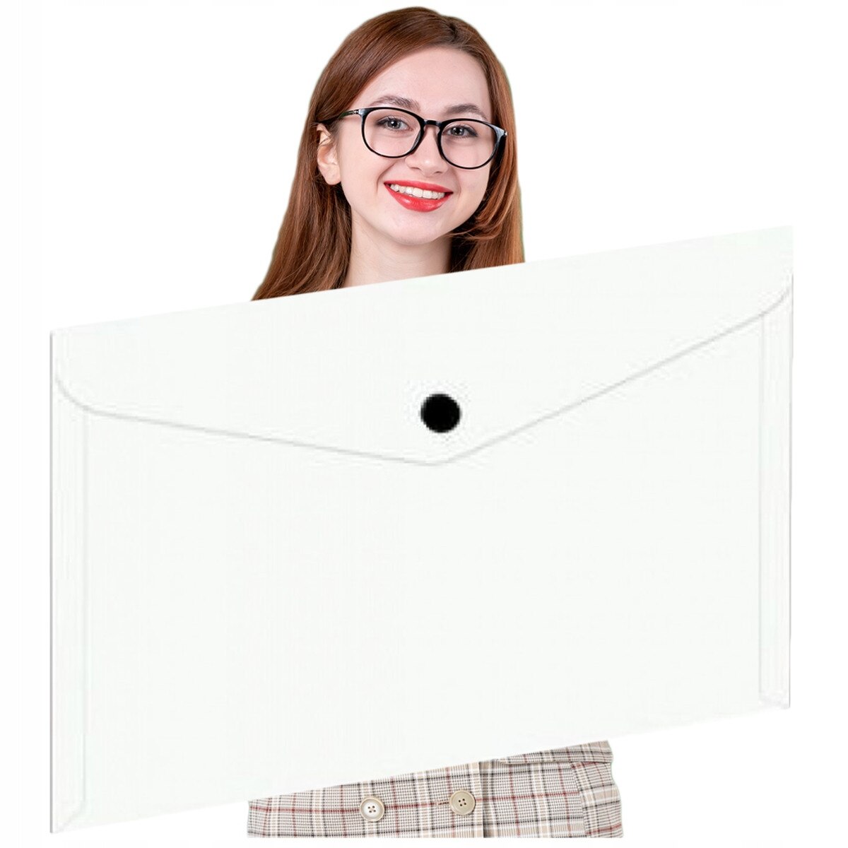 Mapa documente Grand, A5, Polipropilena, Alb - eMAG.ro