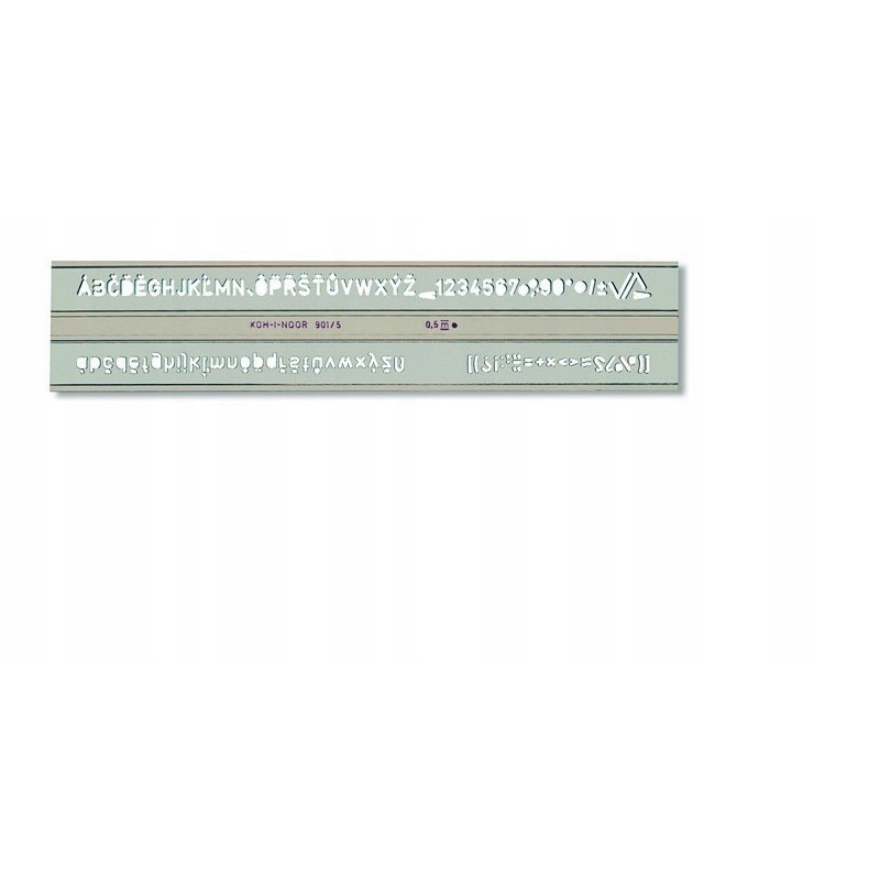 Sablon numere si litere, Koh-I-Noor, Transparent - eMAG.ro