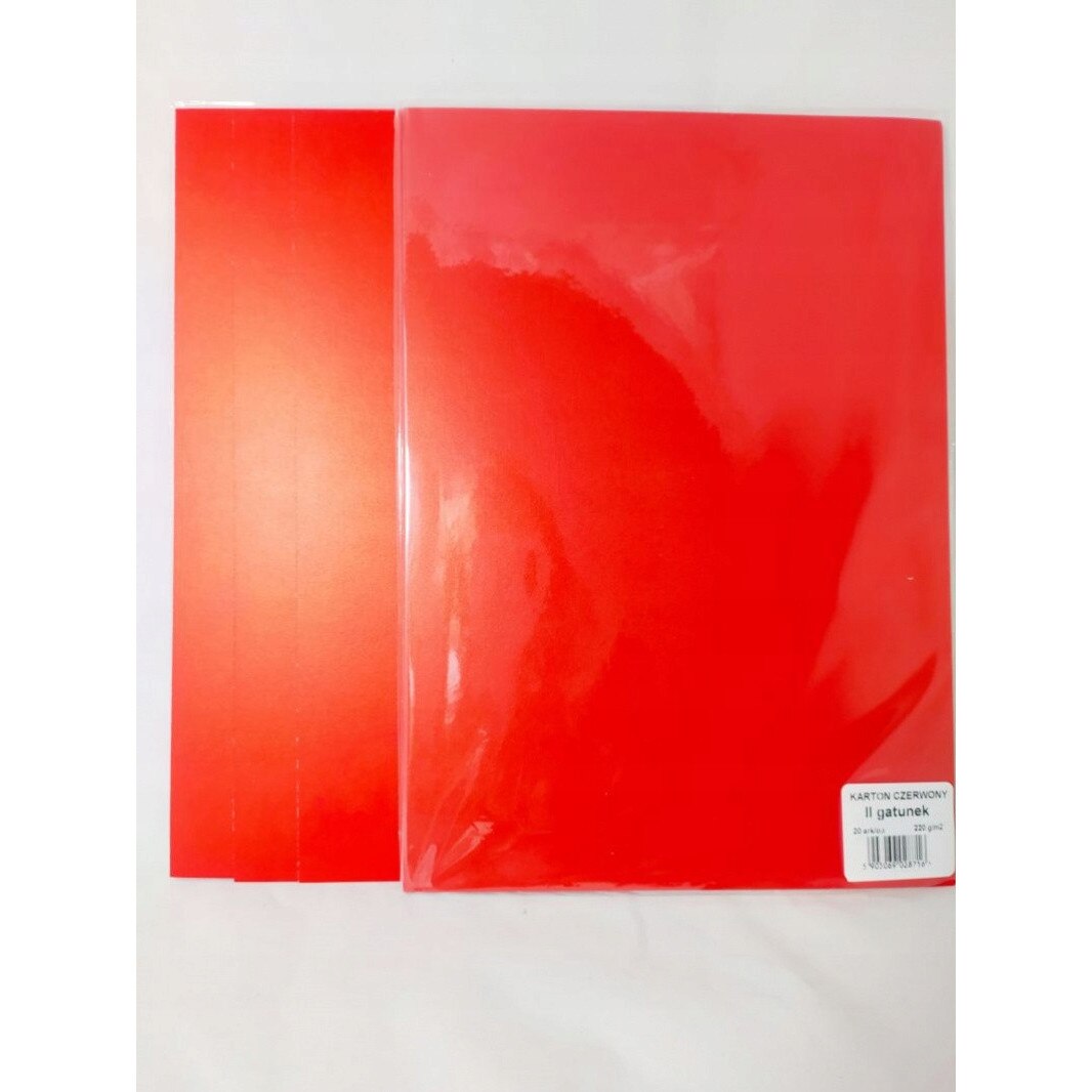 CARTON ROSU A4 PENTRU CARTE DE VIZITA, 20 COLI - eMAG.ro