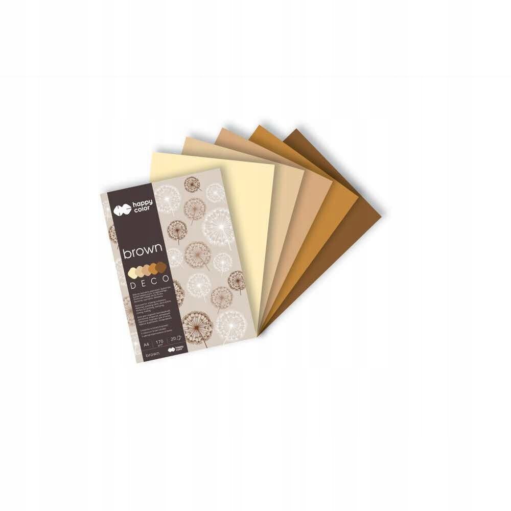 Bloc de hartii colorate, A4, Happy Color, Maro - eMAG.ro