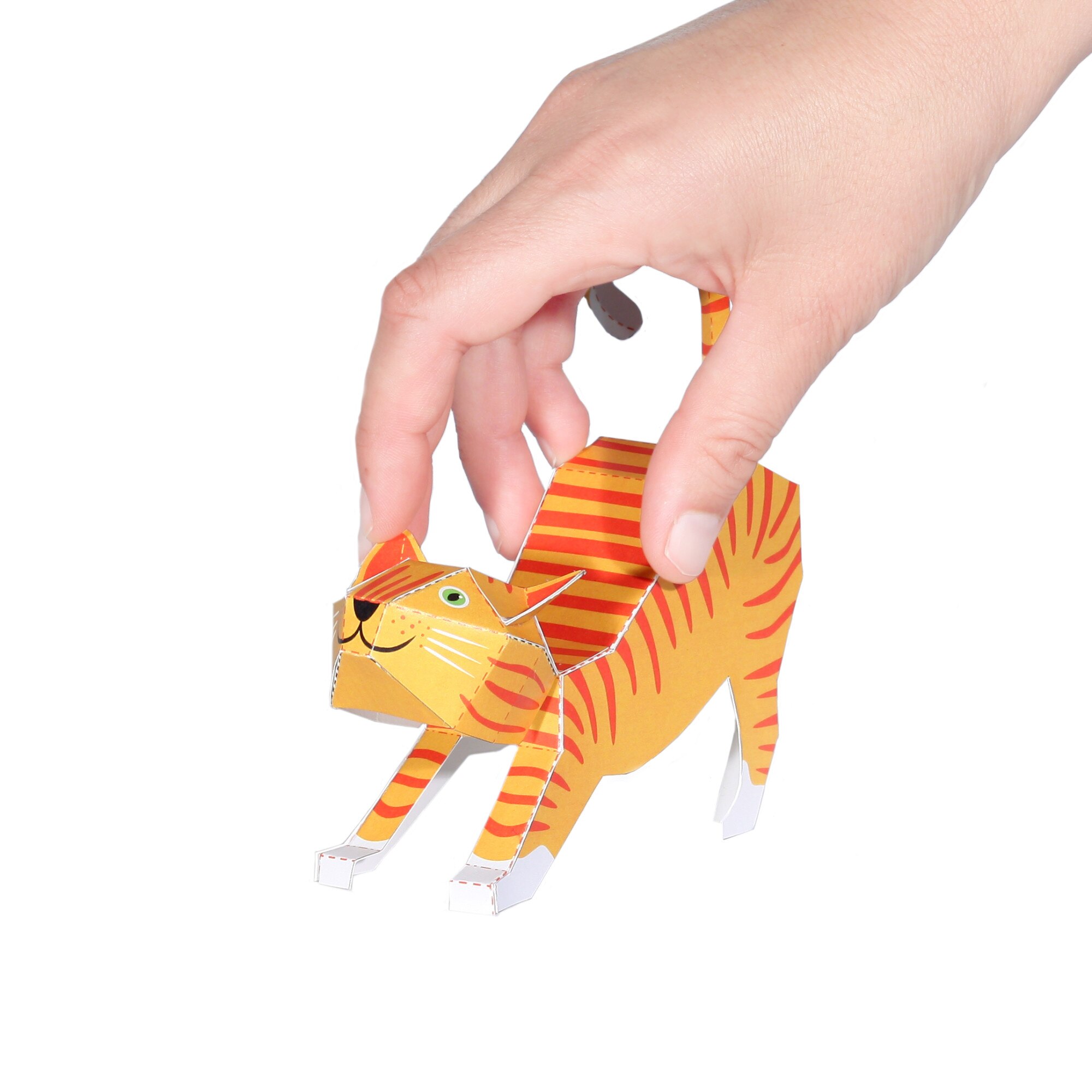 Kit craft de construit patru pisici de jucarie PUKACA din hartie, prin decupare, pliere, lipire ...